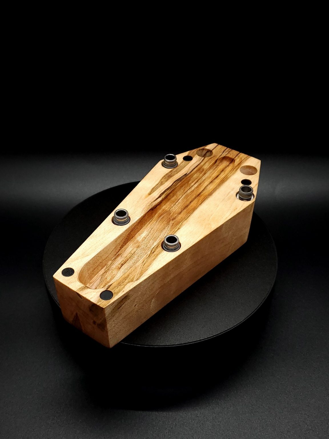 Dynavap Coffin Case-Purpleheart/Ambrosia Maple – Dovetail Woodwork