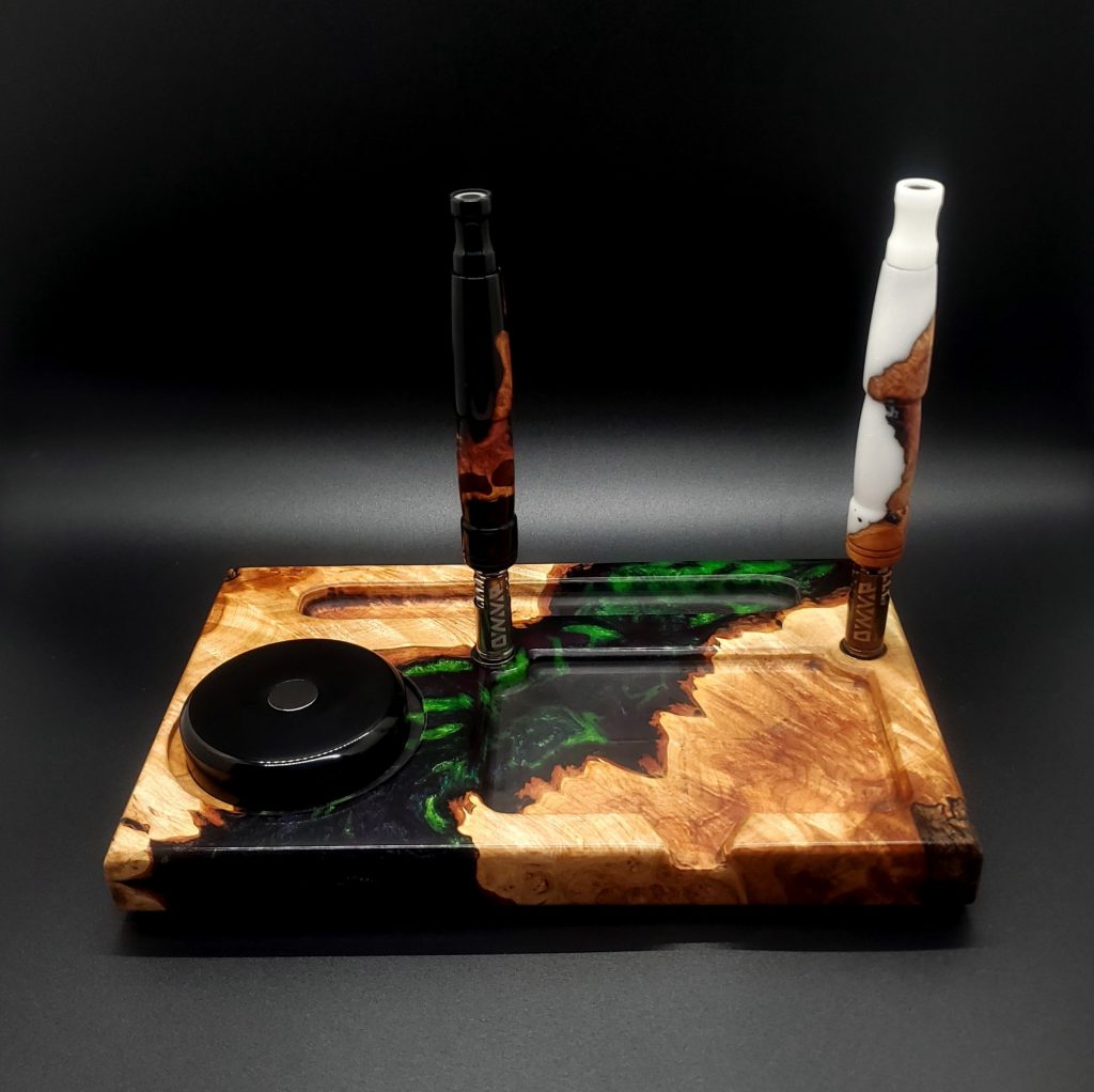 Dynavap Stand & Sorting Tray/Stem Stand-Burl Wood Hybrid – Dovetail ...