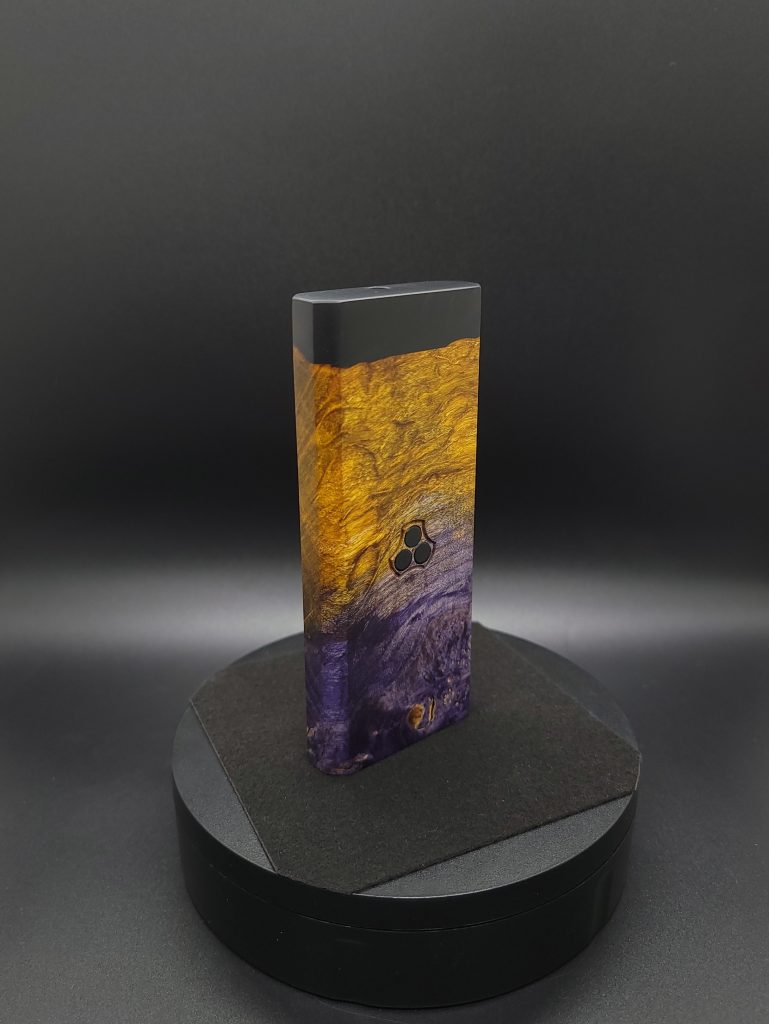 2G-XL Stash-Box Elder Burl Hybrid-Dynavap Case – Dovetail Woodwork