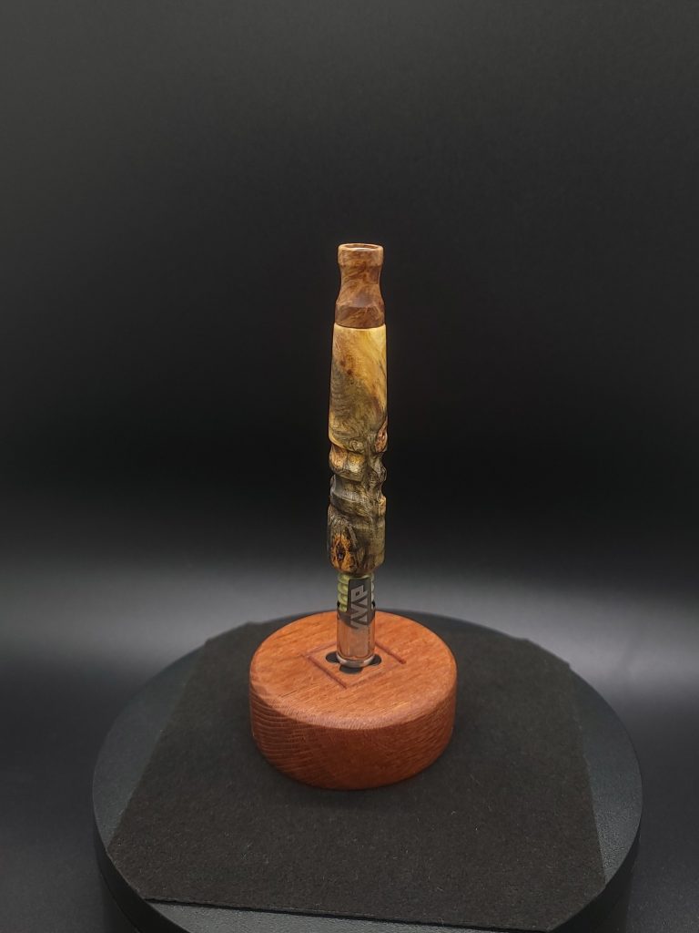 The Downward Spiral-Buckeye Burl-Dynavap Stem-NEW! - Dovetail Woodwork