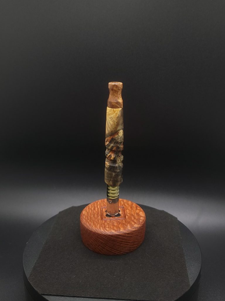 The Downward Spiral-Buckeye Burl-Dynavap Stem-NEW! - Dovetail Woodwork