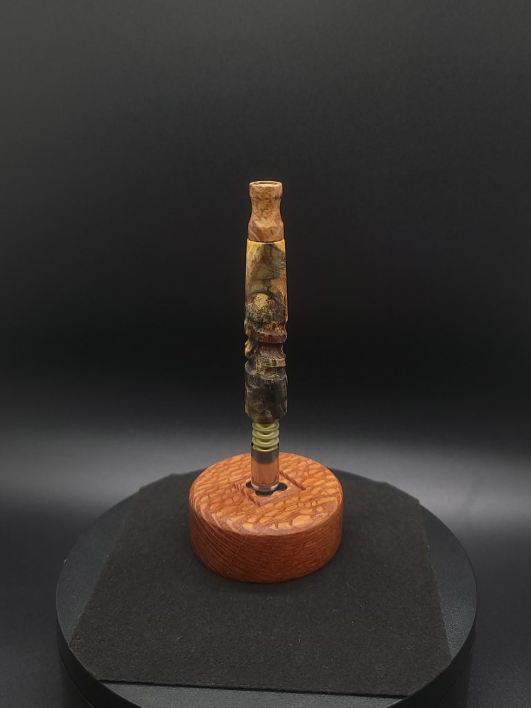The Downward Spiral-Buckeye Burl-Dynavap Stem-NEW! - Dovetail Woodwork