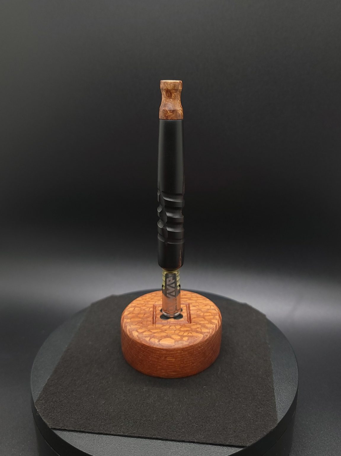 Downward Spiral XL-Ebony Wood-Dynavap Stem-NEW! - Dovetail Woodwork
