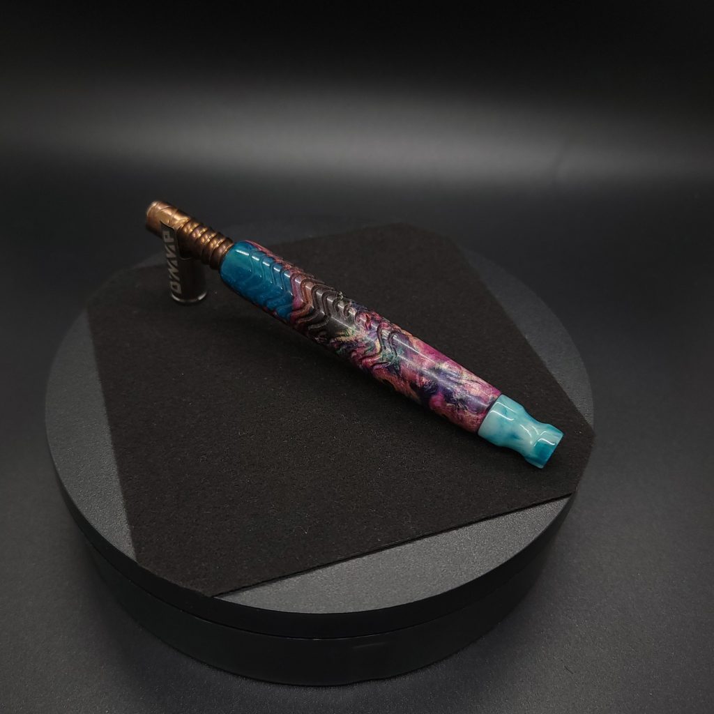 Twisted Stems Series-Skeleton XL Dynavap Stem with Mouthpiece – Dovetail Woodwork