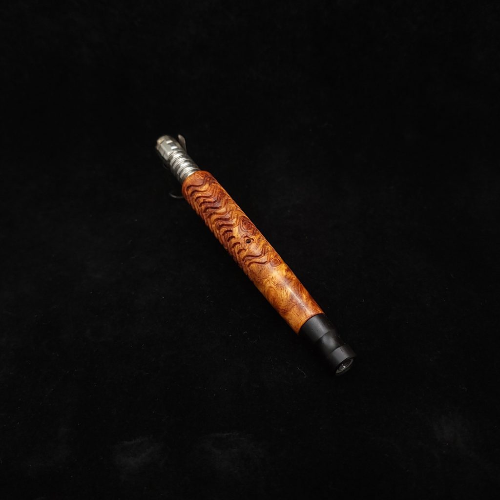 Twisted Stems Series-Skeleton XL Dynavap Stem-Rare Amboyna Burl w/Ebony ...