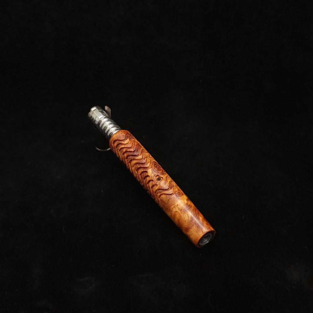 Twisted Stems Series-Skeleton XL Dynavap Stem-Rare Amboyna Burl w/Ebony ...