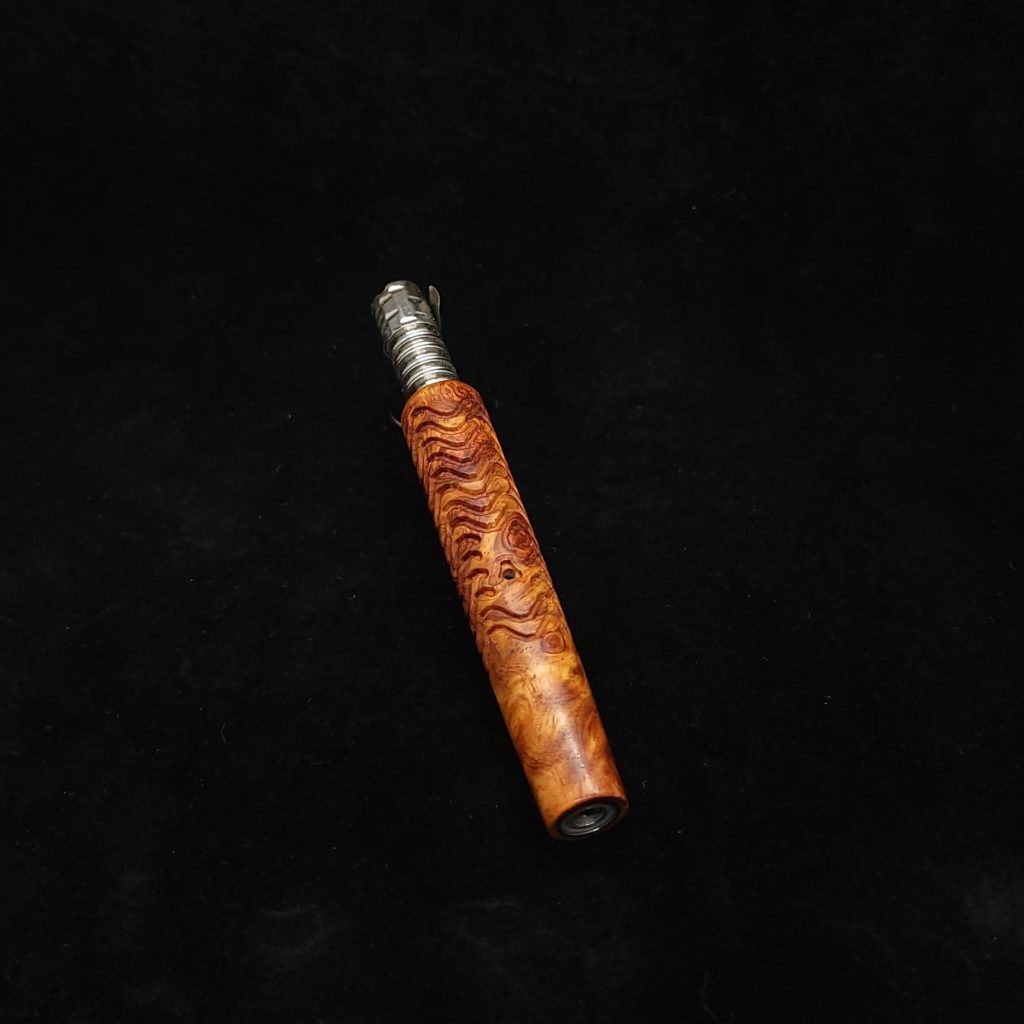 Twisted Stems Series-Skeleton XL Dynavap Stem-Rare Amboyna Burl w/Ebony ...