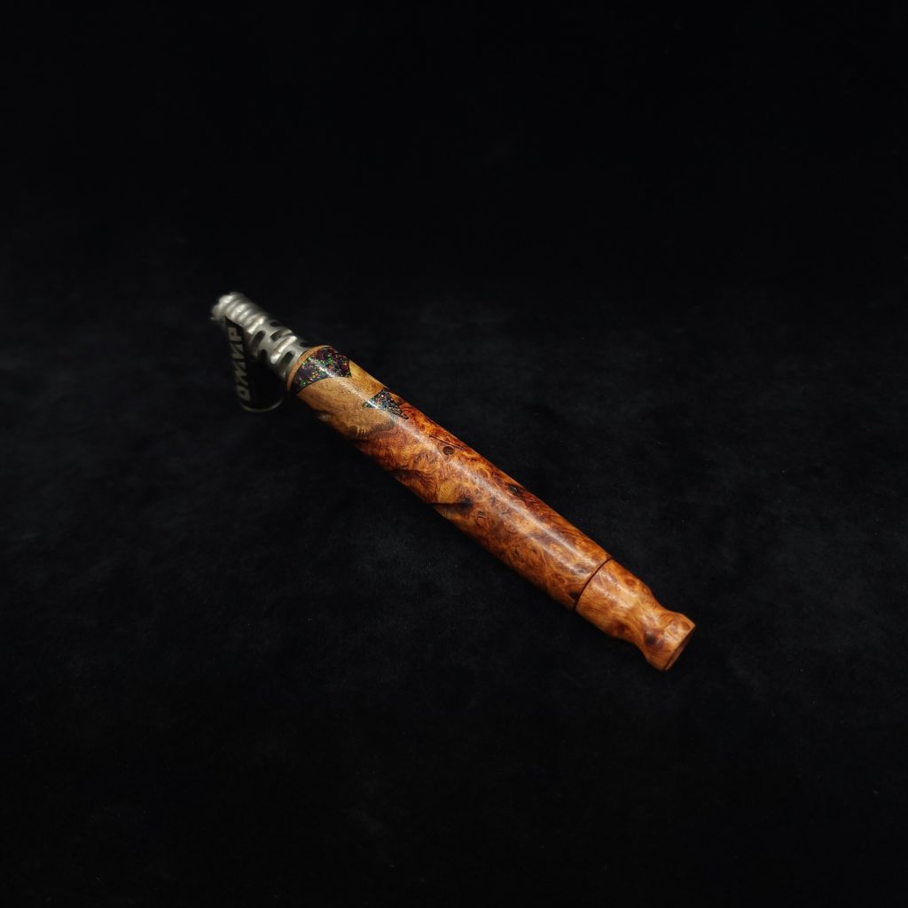 Trigonous Hybrid-Eclipse XL Dynavap Stem w/Black Opal Inlays+Mouthpiece ...