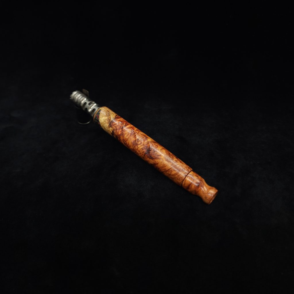 Trigonous Hybrid-Eclipse XL Dynavap Stem w/Black Opal Inlays+Mouthpiece ...