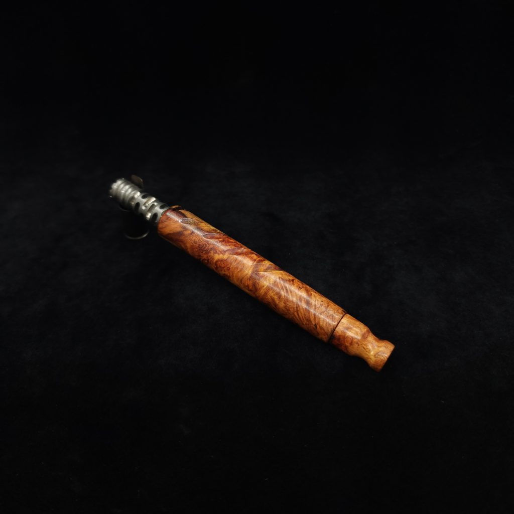 Trigonous Hybrid-Eclipse XL Dynavap Stem w/Black Opal Inlays+Mouthpiece ...